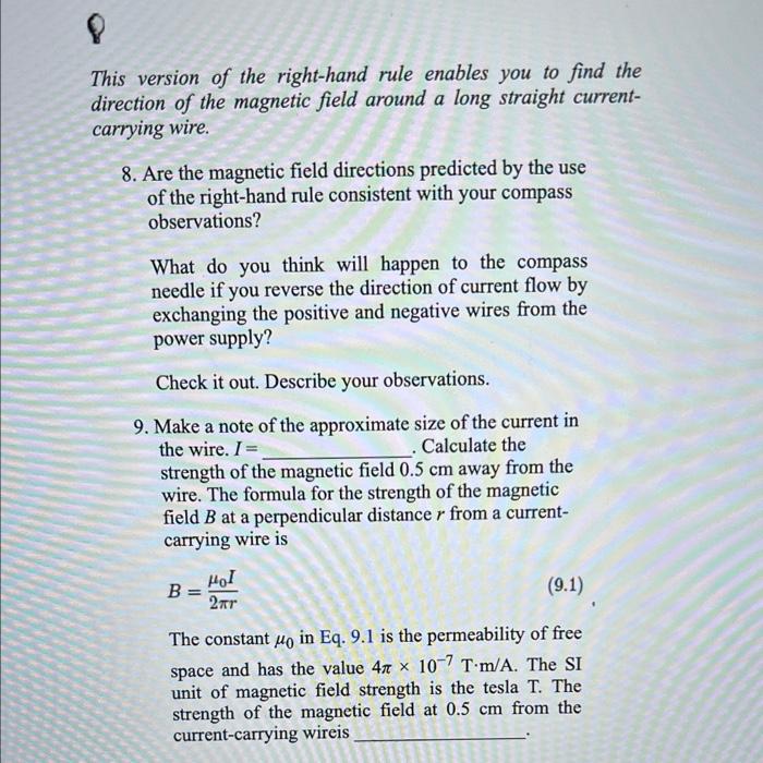 Solved 5. What causes a compass needle to point in a given | Chegg.com