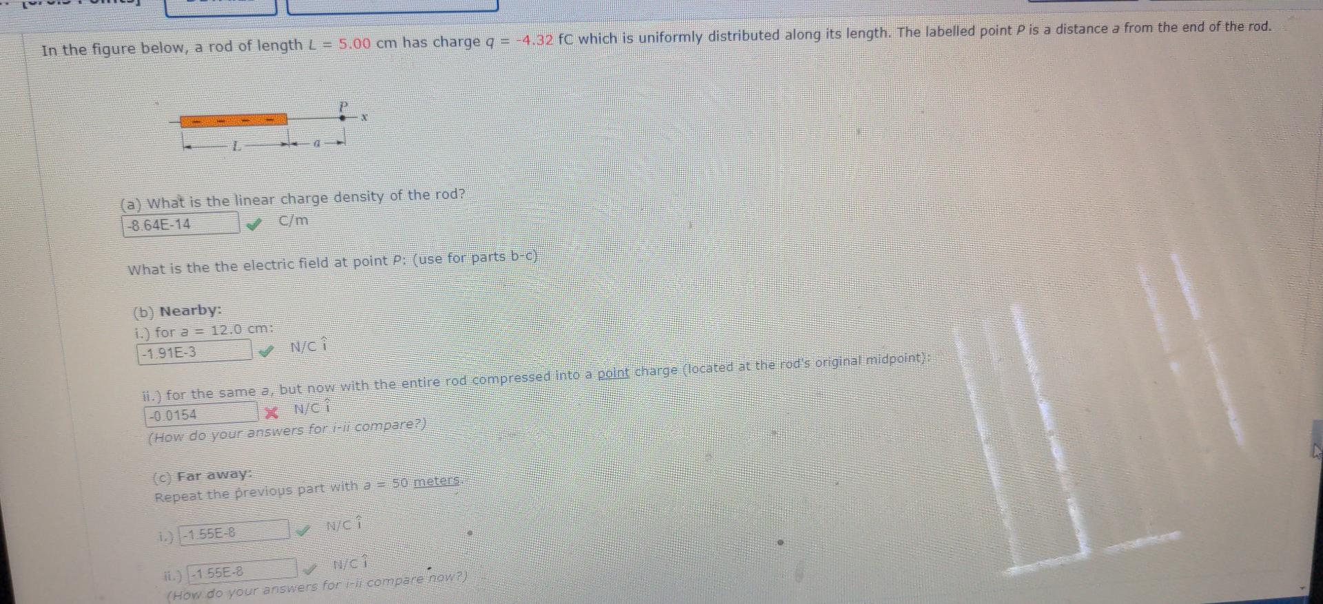 Solved The figure below shows a finite line charge with | Chegg.com