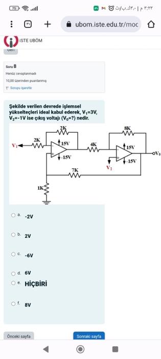 Solved จeru 8 Herniz seraplenmad 10 Do acernden puantamiq F | Chegg.com