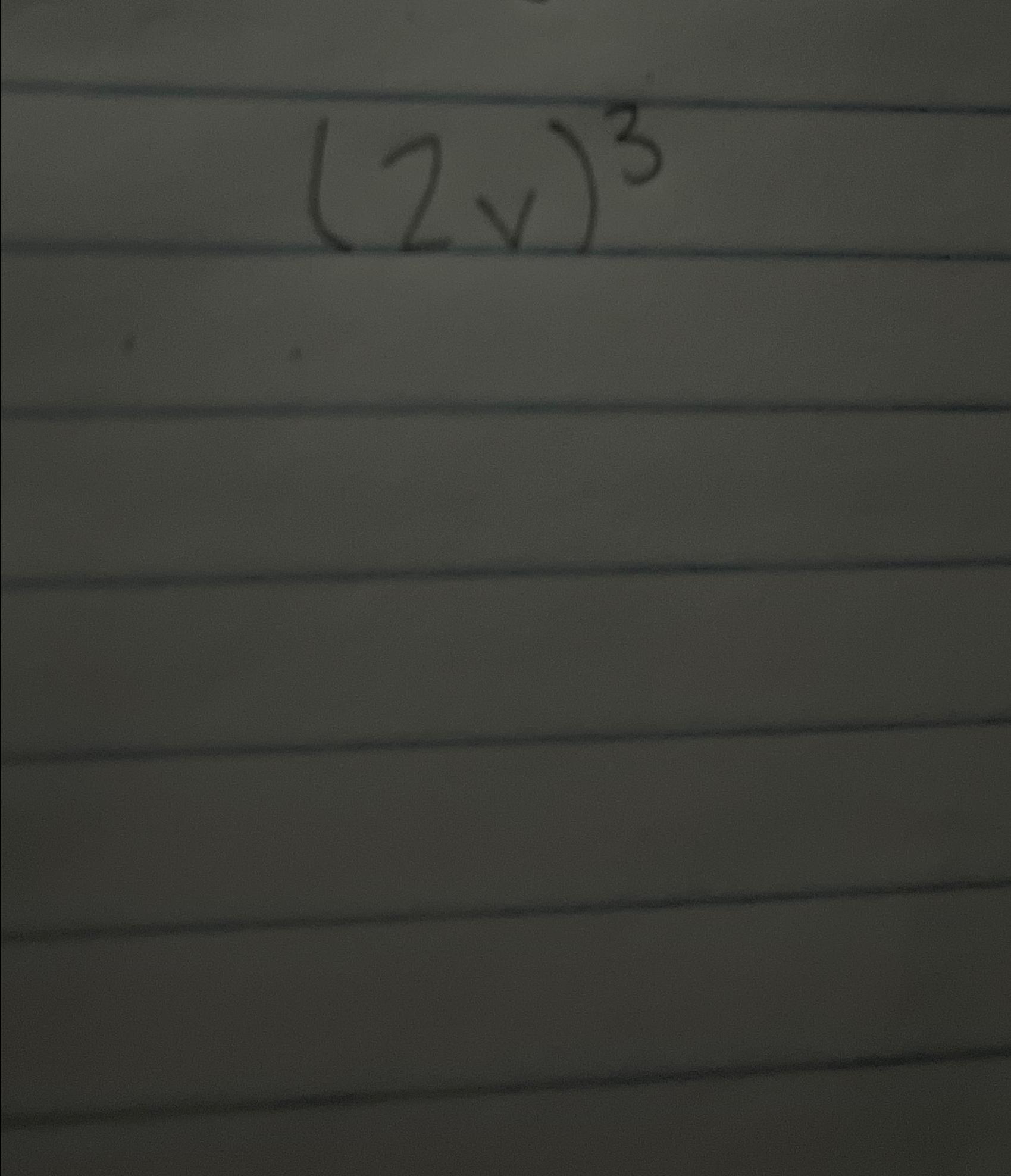 Solved Simplify (2v)3 | Chegg.com