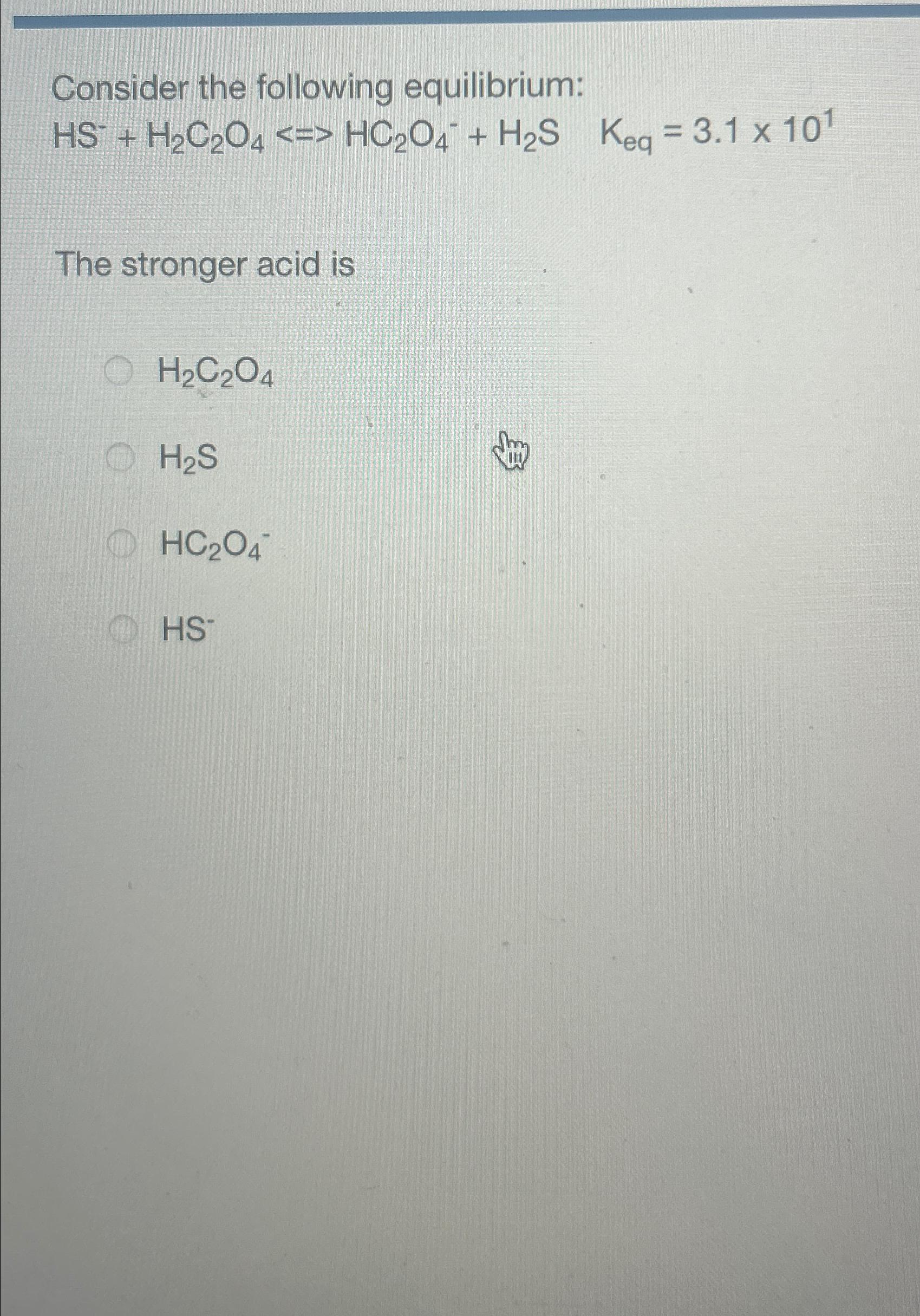 Solved Consider the following | Chegg.com