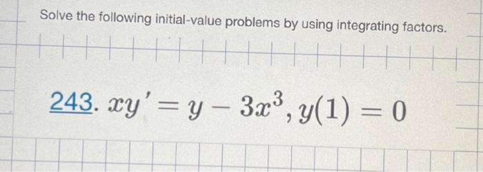 Solved Solve the following initial-value problems by using | Chegg.com