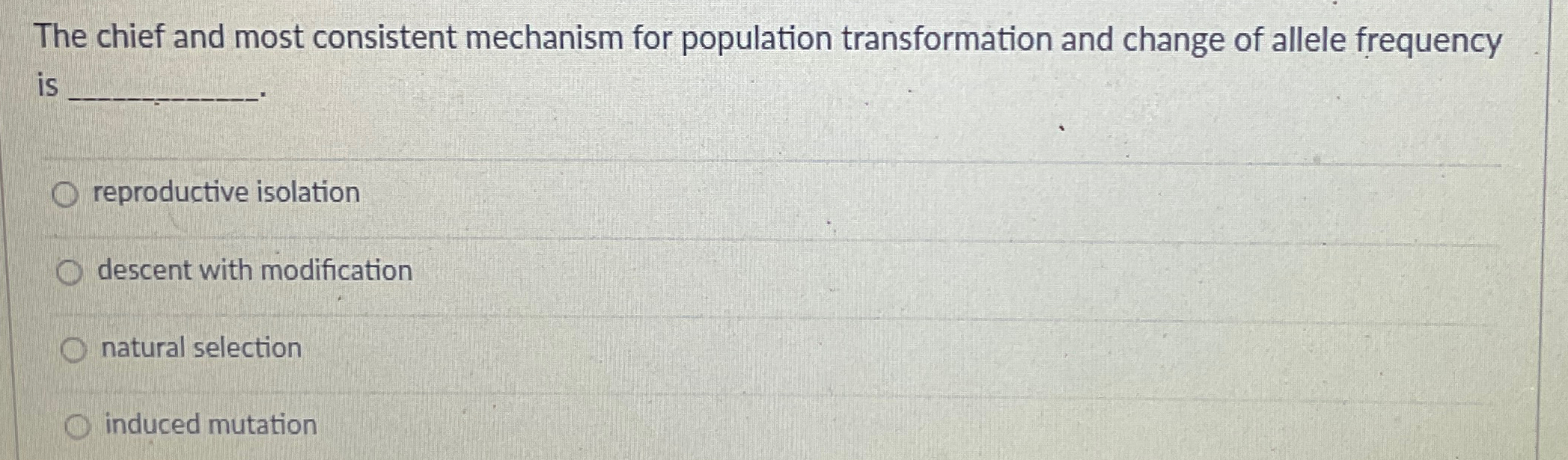 Solved The chief and most consistent mechanism for | Chegg.com
