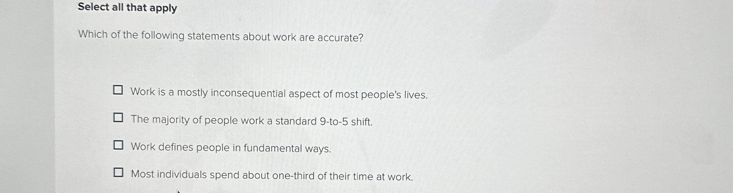 Solved Select all that applyWhich of the following | Chegg.com