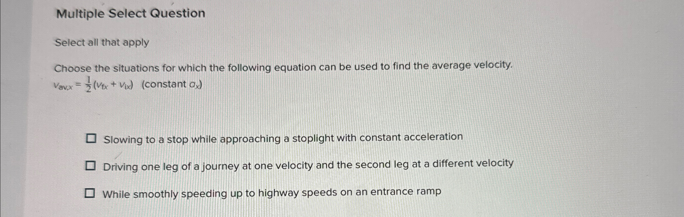 Solved Multiple Select QuestionSelect all that applyChoose | Chegg.com