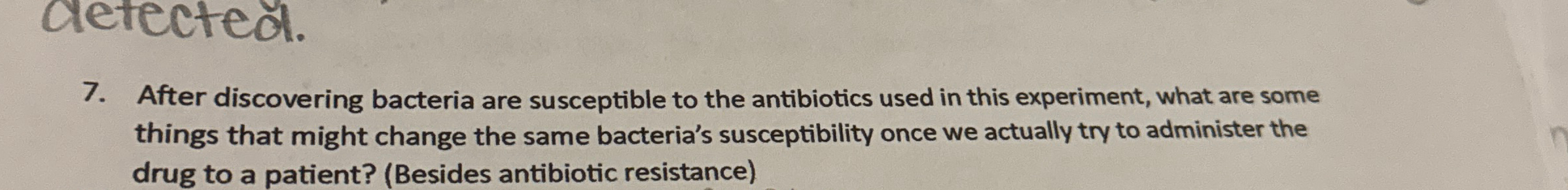 Solved After discovering bacteria are susceptible to the | Chegg.com