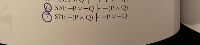 Solved #7 For each of the following sequents, construct a | Chegg.com