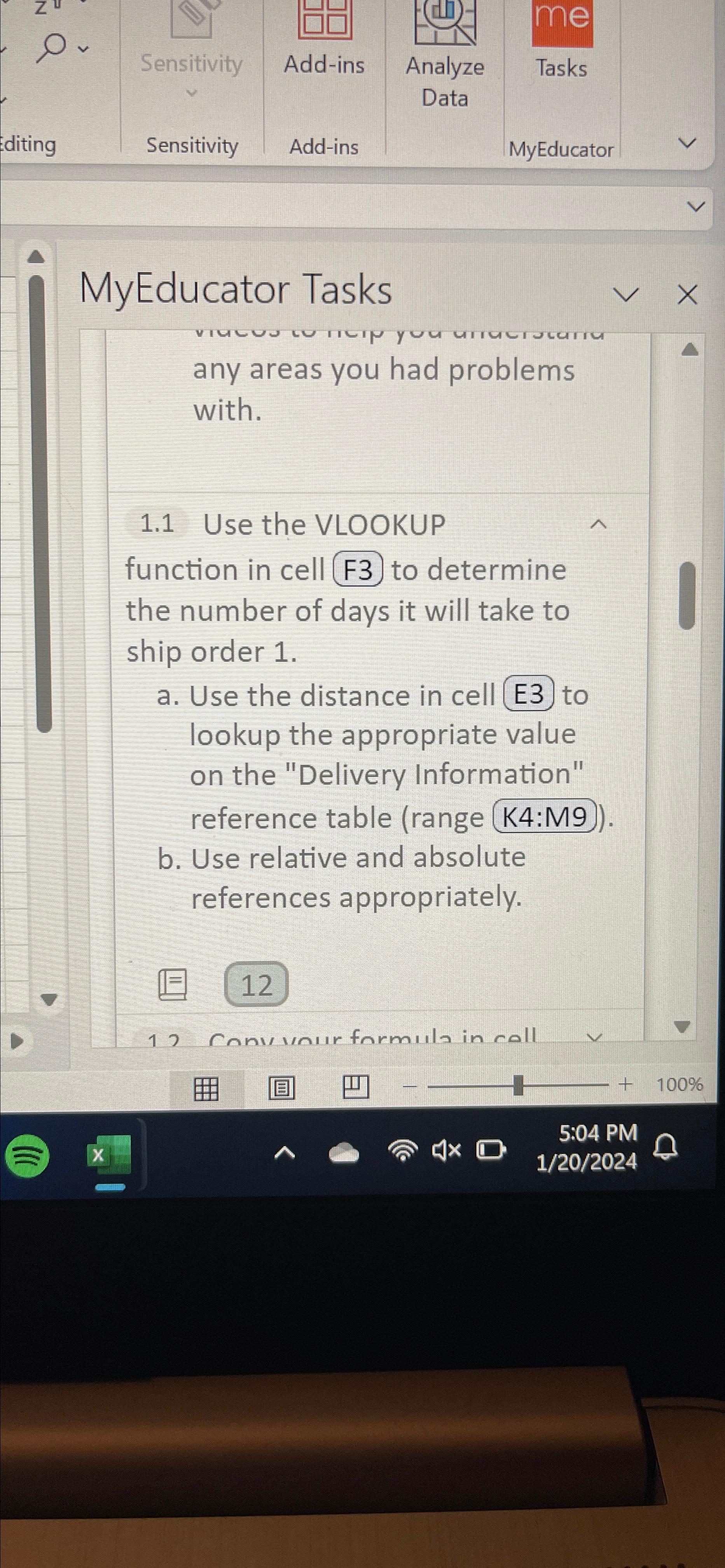 Solved MyEducator Tasksany areas you had problems with.1.1 | Chegg.com