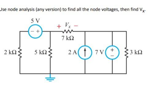 Solved Jse node analysis (any version) to find all the node | Chegg.com