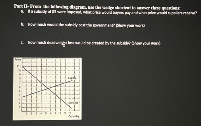 Solved Part II- From the following diagram, use the wedge | Chegg.com