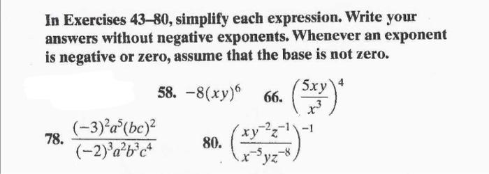 Solved In Exercises 43–80, simplify each expression. Write | Chegg.com