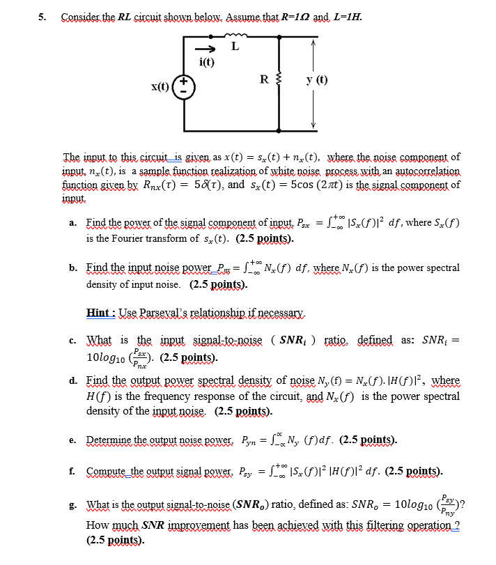 Solved Consides the RL ﻿circuit shown below. Assume that | Chegg.com