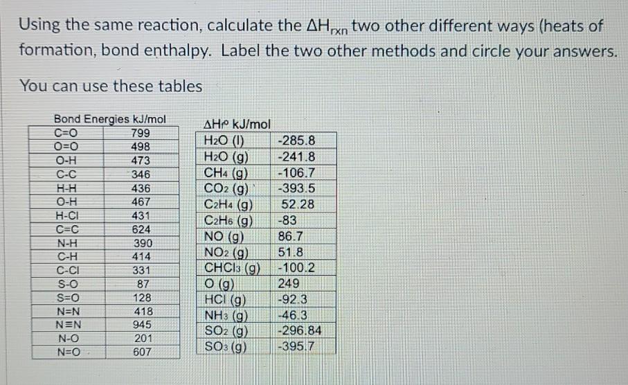 Solved This the combustion reaction of C2H6. Calculate the | Chegg.com