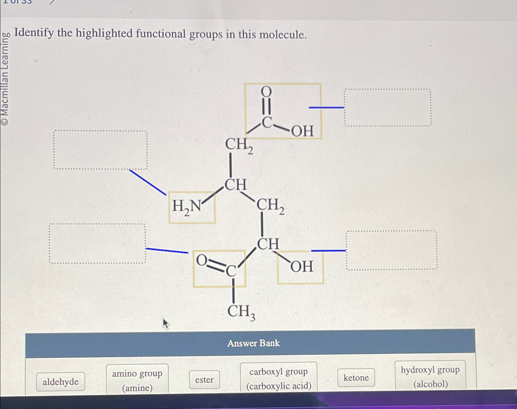 Solved Identify the highlighted functional groups in this | Chegg.com