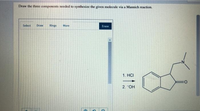 Solved Draw the three components needed to synthesize the | Chegg.com