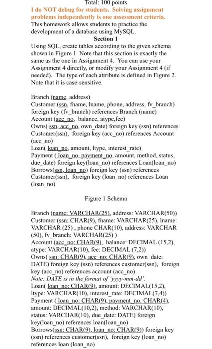 Solved Total: 100 points I do NOT debug for students. | Chegg.com