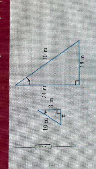 Solved please help explain why the triangles are similar | Chegg.com