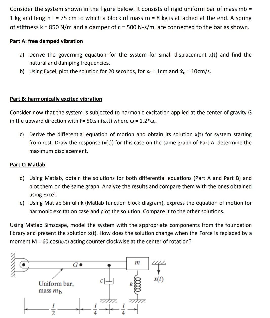 Solved Consider the system shown in the figure below. It | Chegg.com