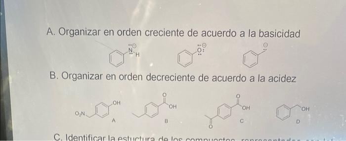 Solved 1) Organize in increasing order based on basicity.2) | Chegg.com