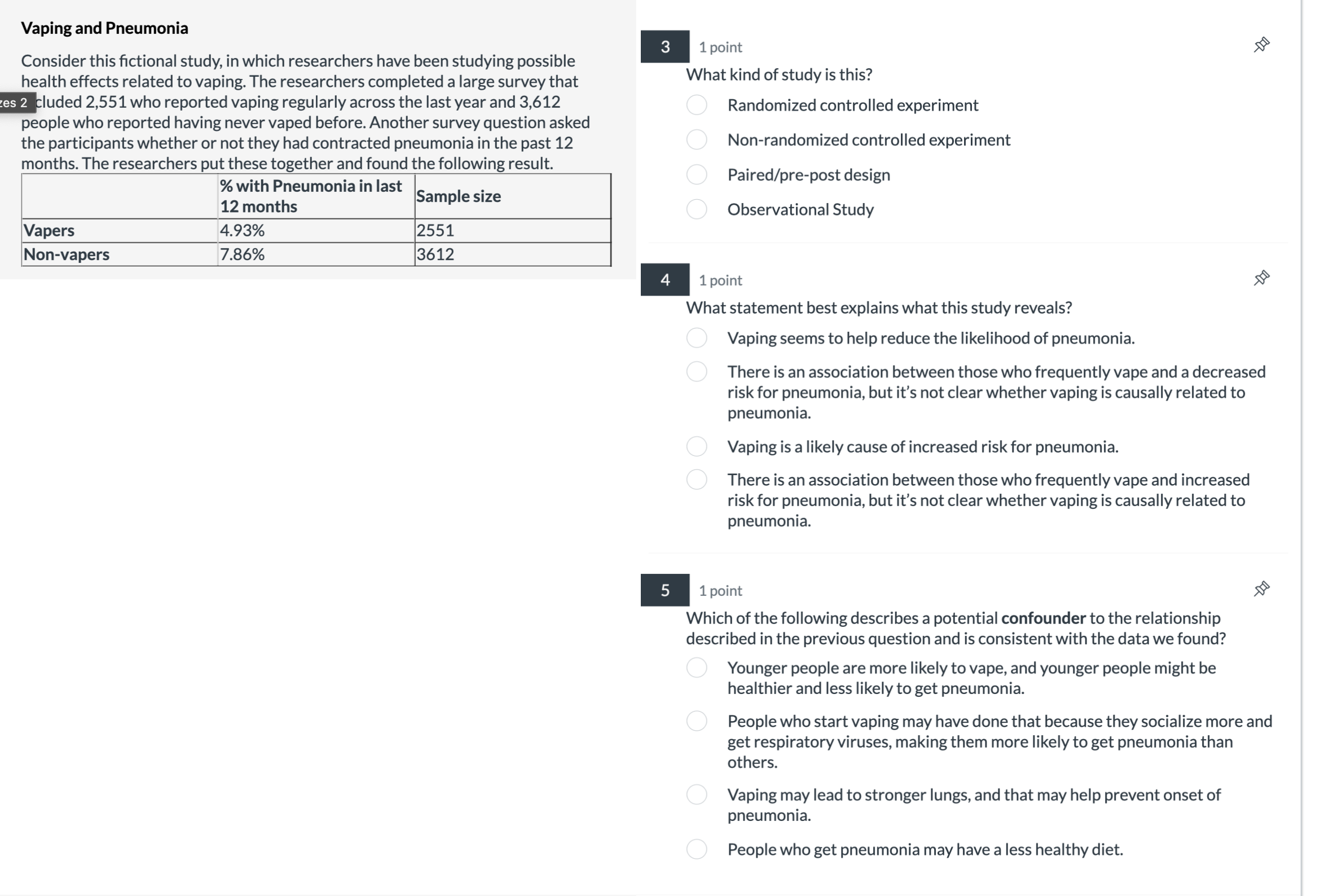 Solved What kind of study is this?Randomized controlled | Chegg.com