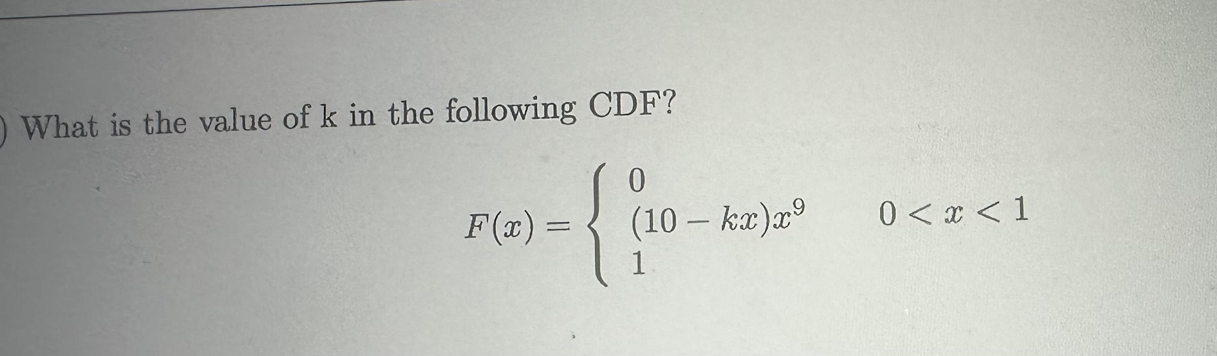 Solved What is ﻿the value of k in ﻿the following | Chegg.com