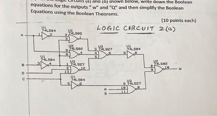 Solved (a) and (b) shown below, write down the Boolean | Chegg.com