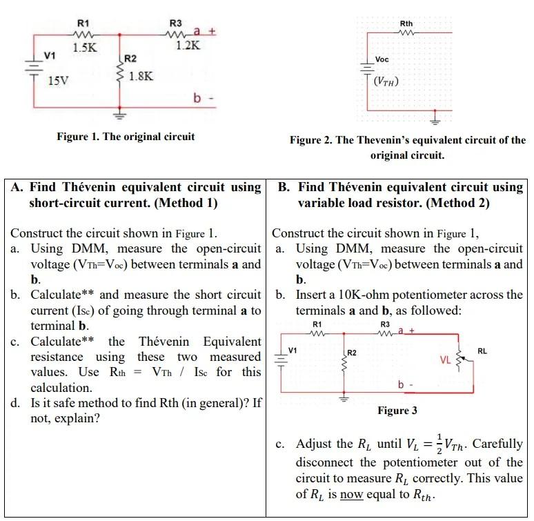 Solved Figure 1. The original circuit Figure 2. The | Chegg.com