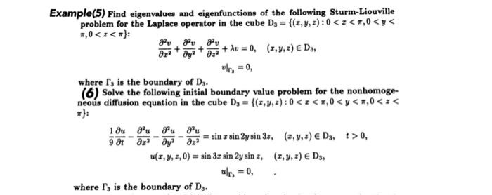 Example 5 Find Eigenvalues And Eigenfunctions Of