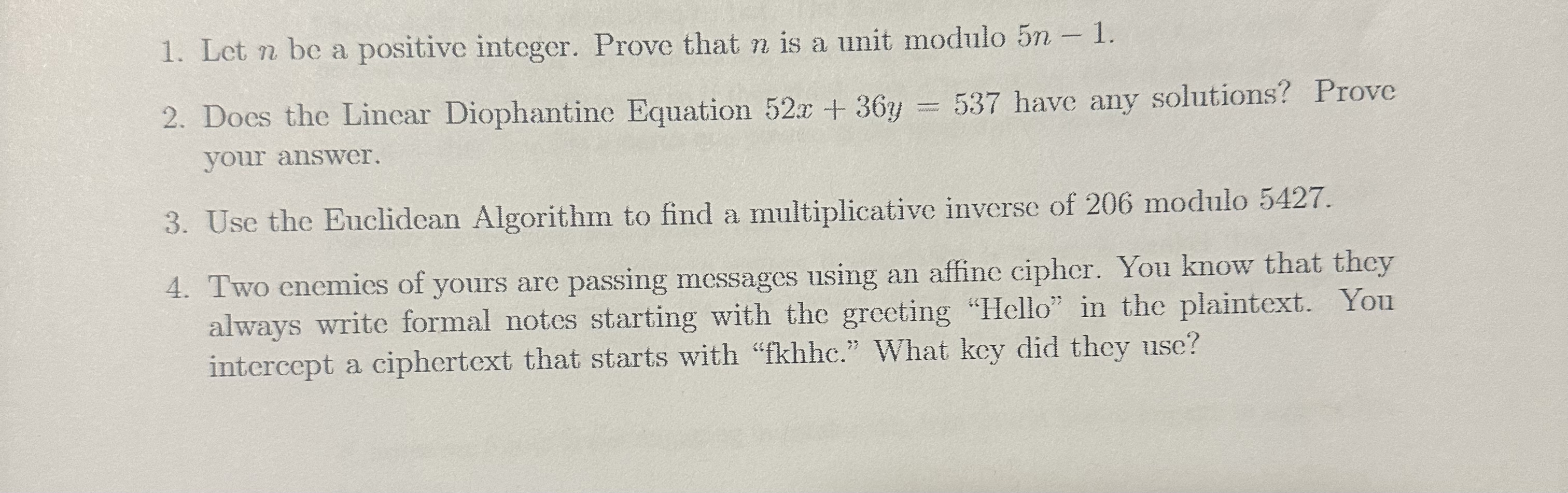 Solved Let n ﻿be a positive integer. Prove that n ﻿is a unit | Chegg.com