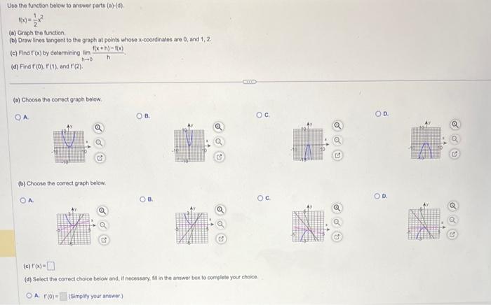 Solved Use the function below to answer parts (a)−(ρ) | Chegg.com