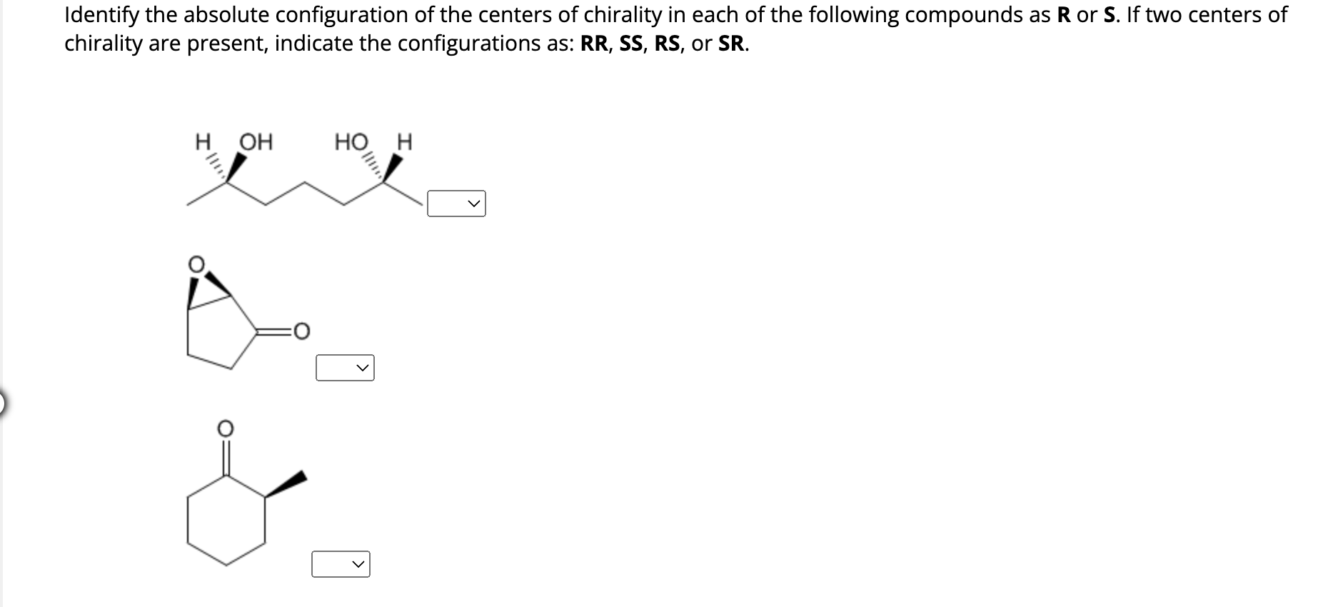 Solved Identify the absolute configuration of the centers of | Chegg.com