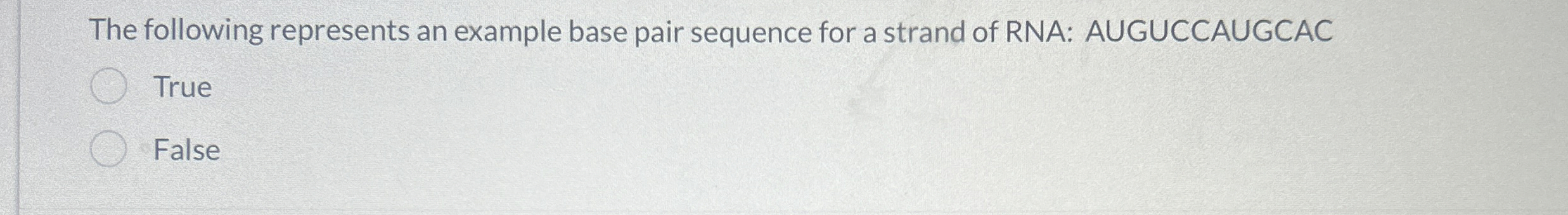 Solved The following represents an example base pair | Chegg.com