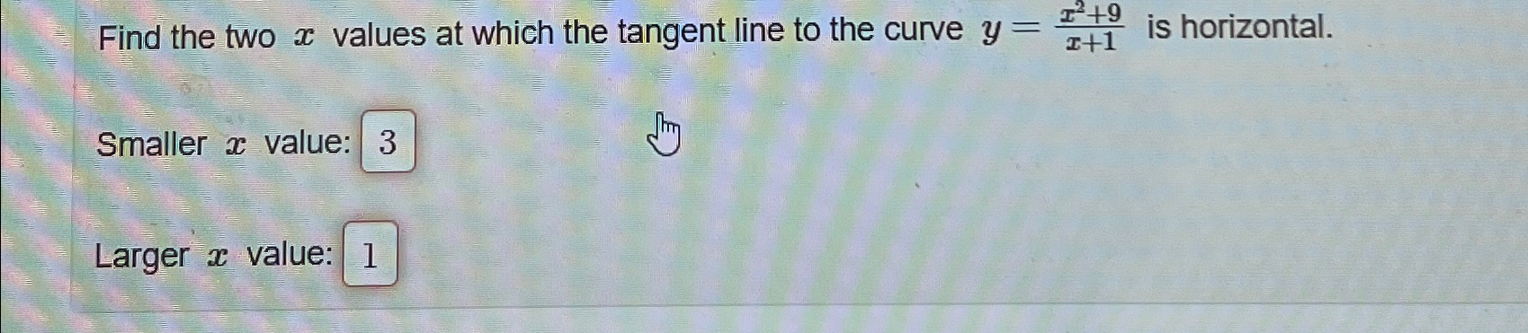 Solved Find the two x ﻿values at which the tangent line to | Chegg.com