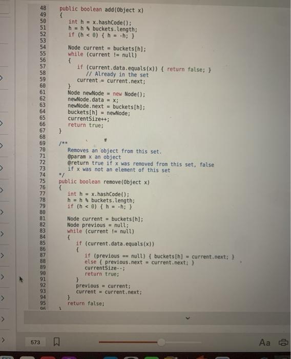 This is a java program. Reallocate the buckets of the | Chegg.com