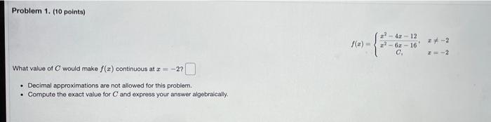 Solved Problem 1. (10 points) -2 . 2-4 - 12 - 02-16 c. (e) | Chegg.com