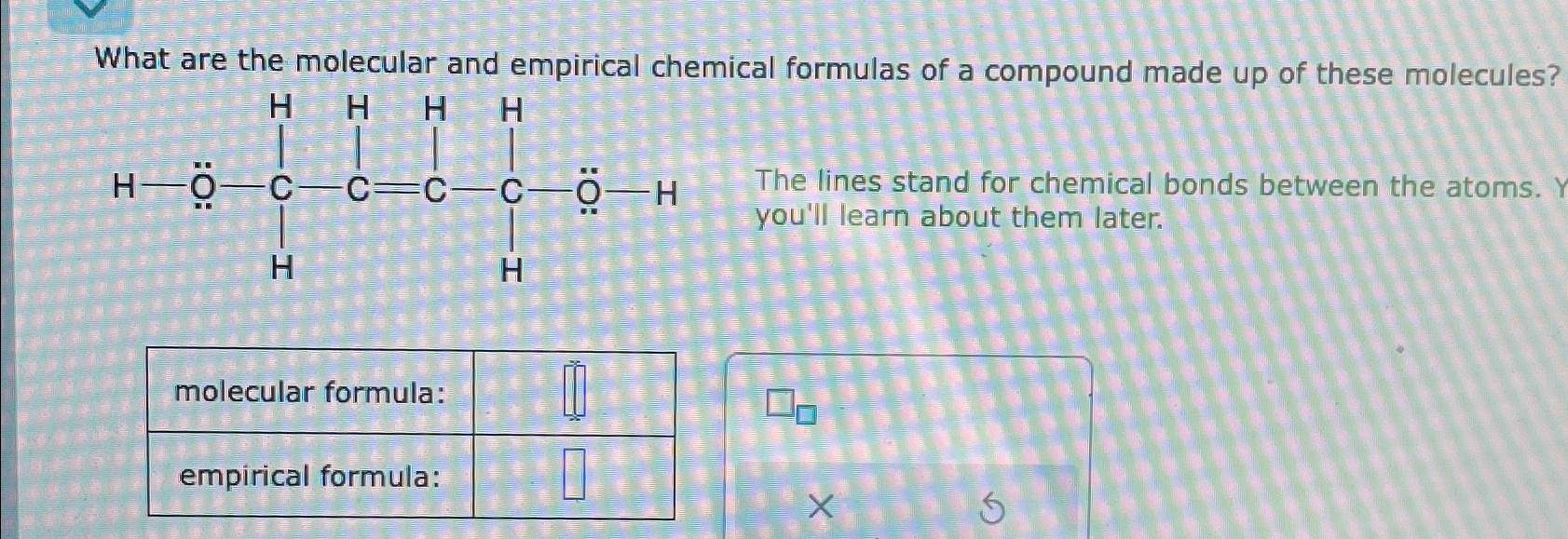 Solved What Are The Molecular And Empirical Chemical