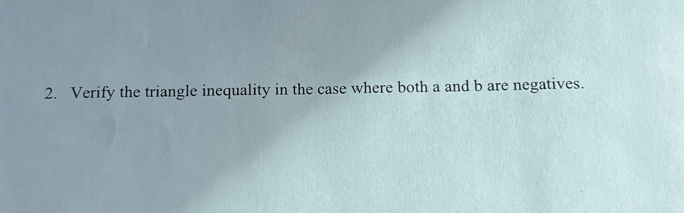 Solved Verify the triangle inequality in the case where both | Chegg.com