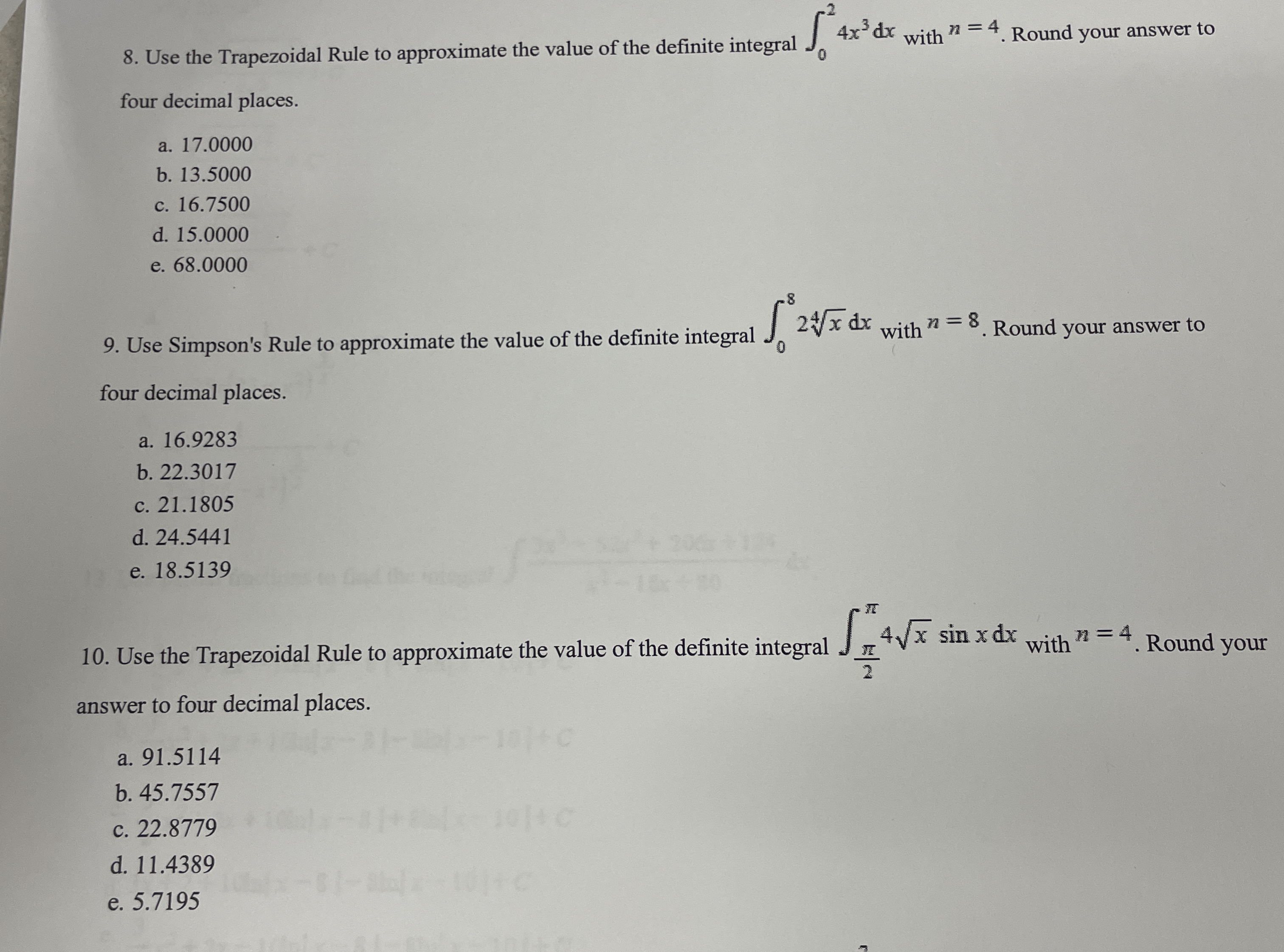 Solved Use the Trapezoidal Rule to approximate the value of | Chegg.com