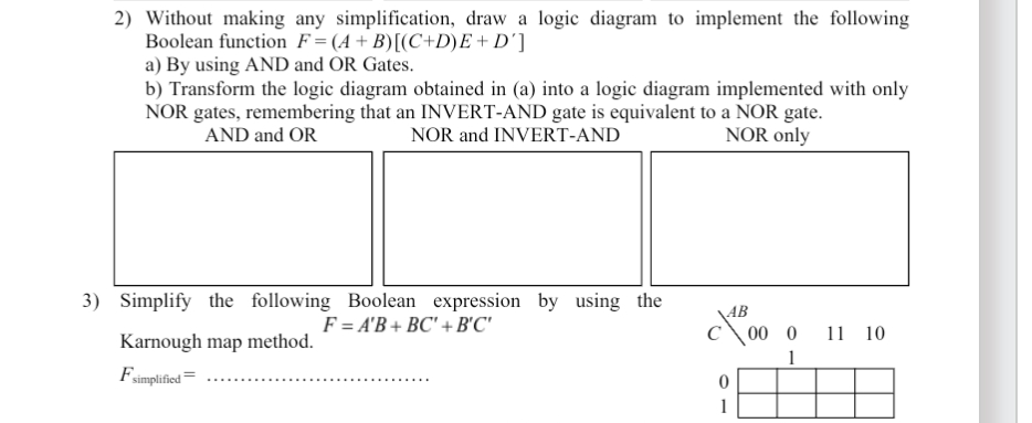 Solved Without making any simplification, draw a logic | Chegg.com