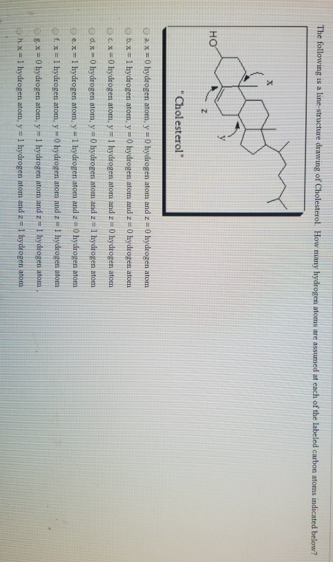 Solved The following is a line-structure drawing of | Chegg.com