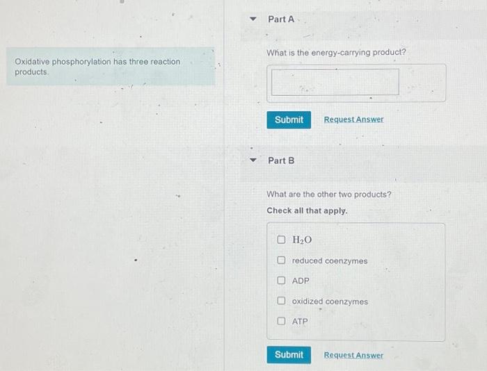 Solved What is the energy-carrying product? Oxidative | Chegg.com