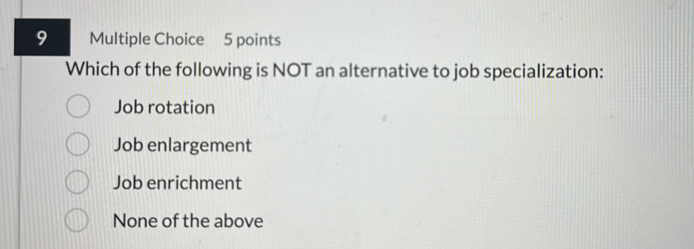 Solved 9 ﻿Multiple Choice5 ﻿pointsWhich of the following is | Chegg.com