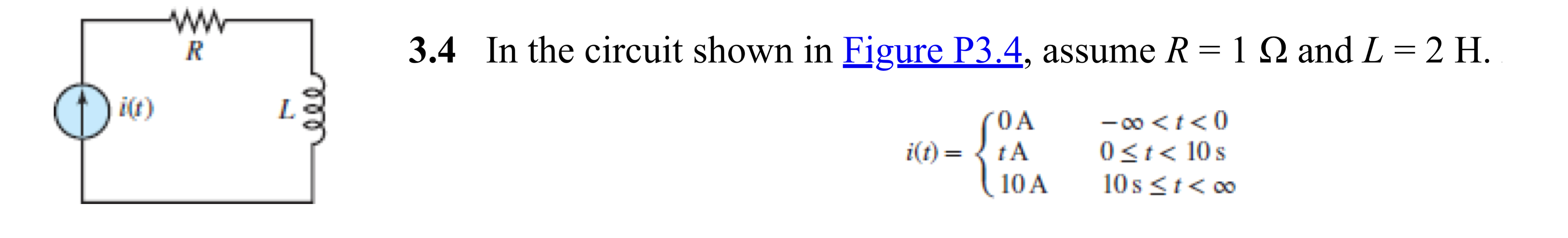 Solved 3.4 ﻿In the circuit shown in Figure P3.4, ﻿assume | Chegg.com