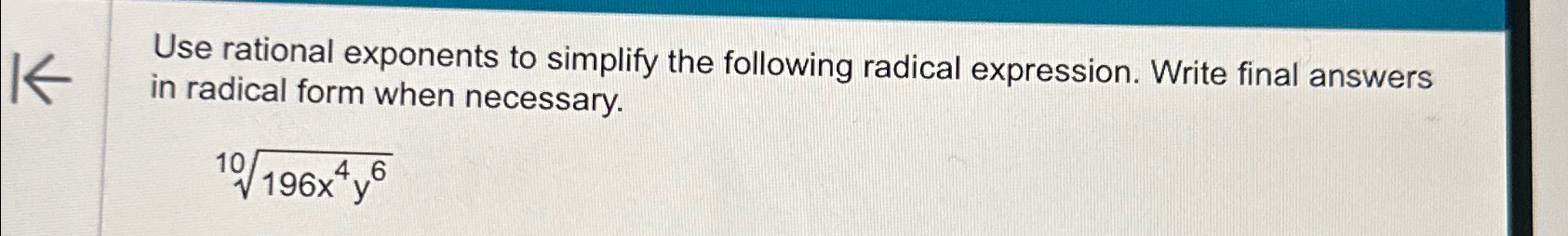 Solved Use rational exponents to simplify the following | Chegg.com