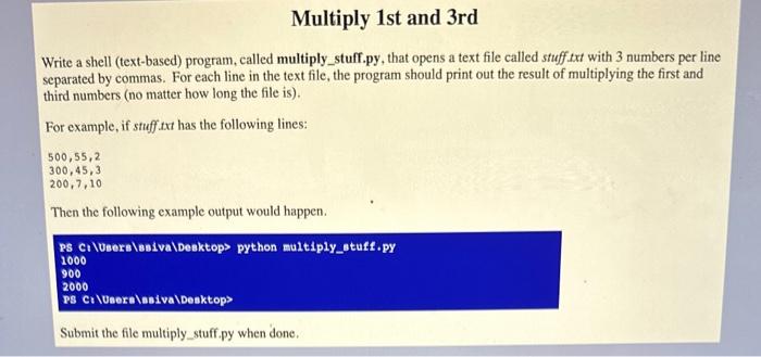 Solved Text File Input and Splitting This exercise loads the | Chegg.com