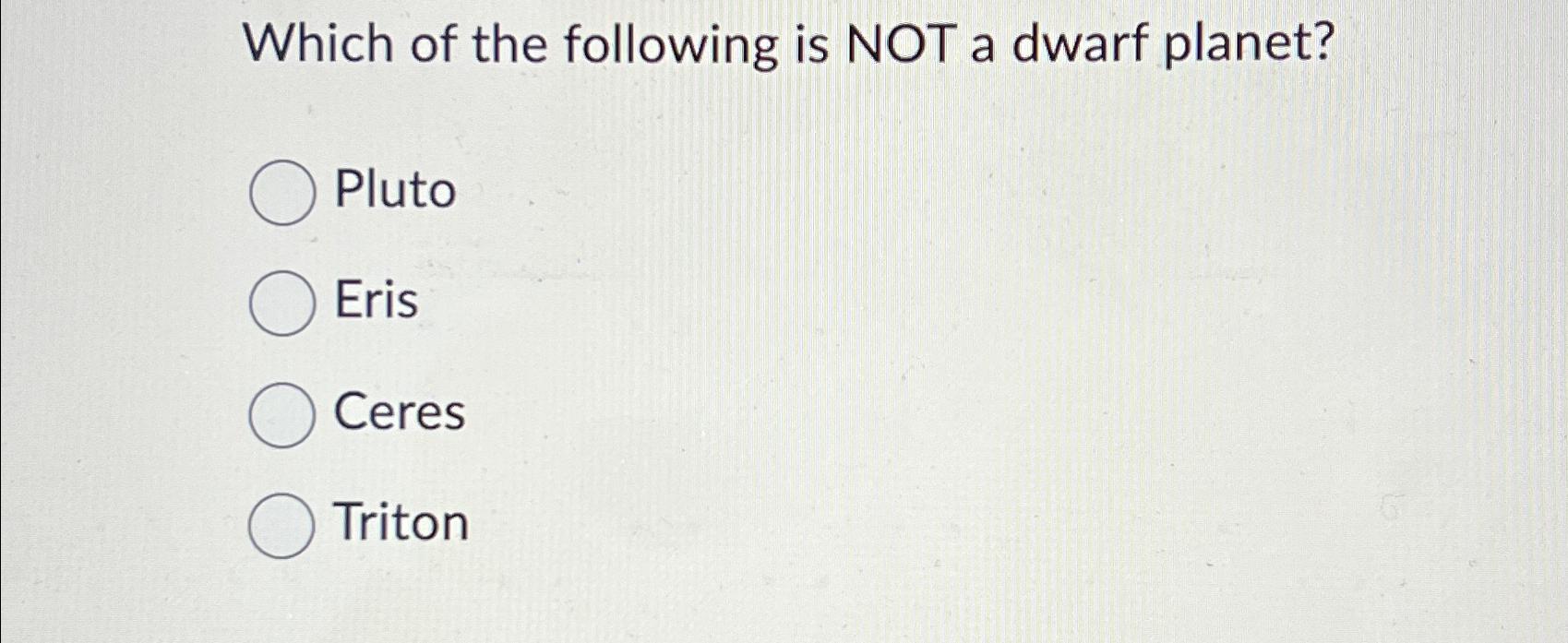 Solved Which of the following is NOT a dwarf | Chegg.com