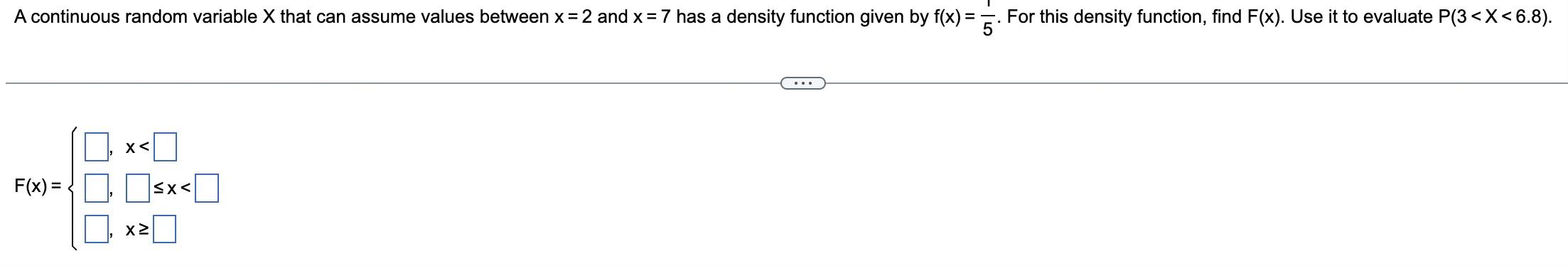 Solved A Continuous Random Variable X ﻿that Can Assume 0579