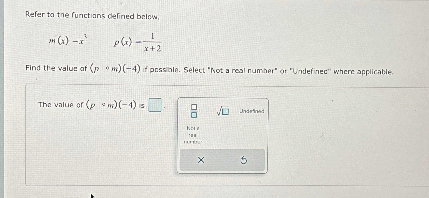 Solved Refer to the functions defined | Chegg.com
