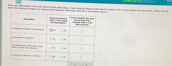 Solved Read each description in the first column of the | Chegg.com