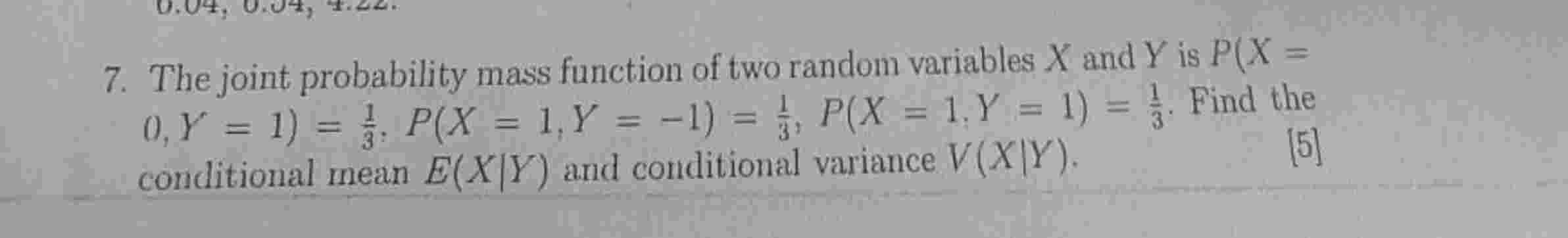 Solved The joint probability mass function of ﻿two random | Chegg.com